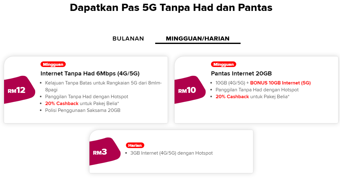 Internet 5G: Cara Beli Internet Hotlink Pelan Prabayar Baharu