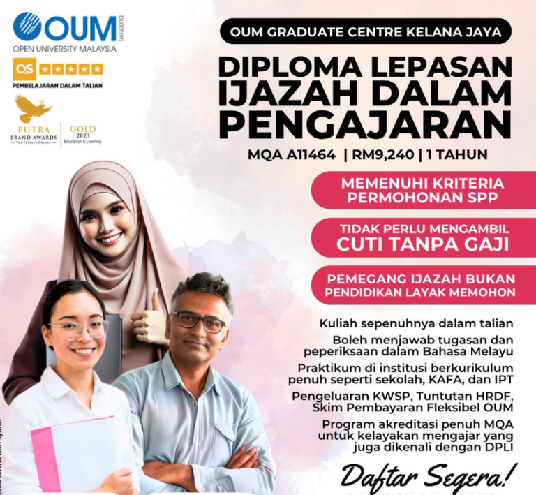 Yuran Diploma Pendidikan Lepasan Ijazah (DPLI) OUM 2025