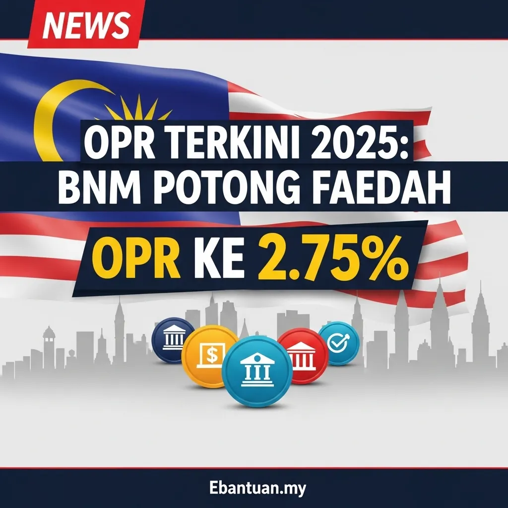 OPR Terkini 2025: BNM Turunkan Faedah OPR Ke 2.75%