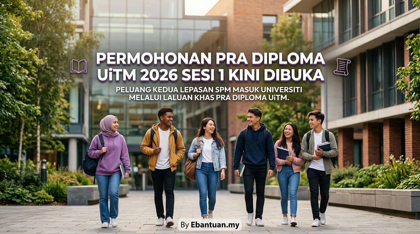 Permohonan Pra Diploma UiTM 2026 Sesi 1 Kini Dibuka